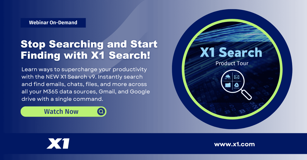 Stop Searching and Start Finding with X1 Search - v9 Product Tour - X1