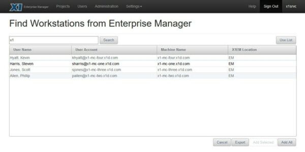 X1 Enterprise Platform – X1 Discovery